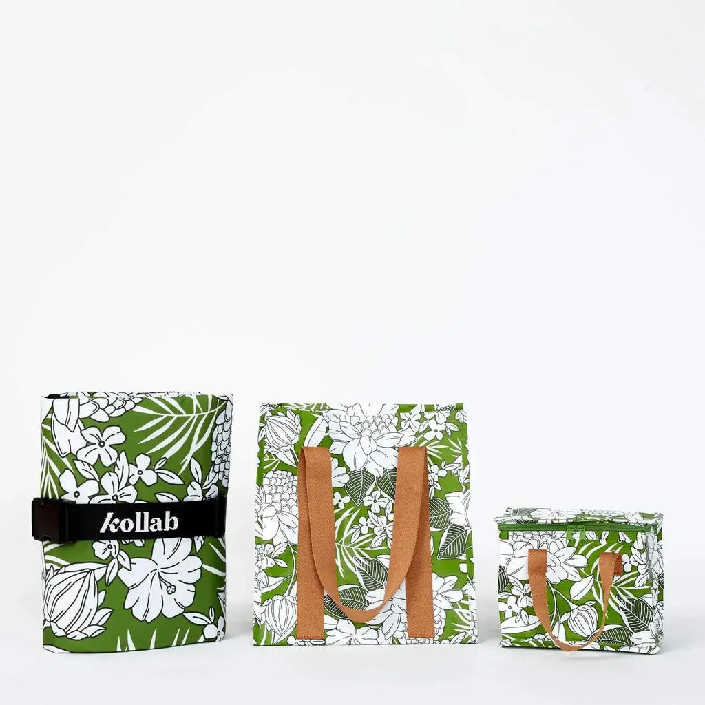 Green Floral Lunch Box Aloha - Kollab