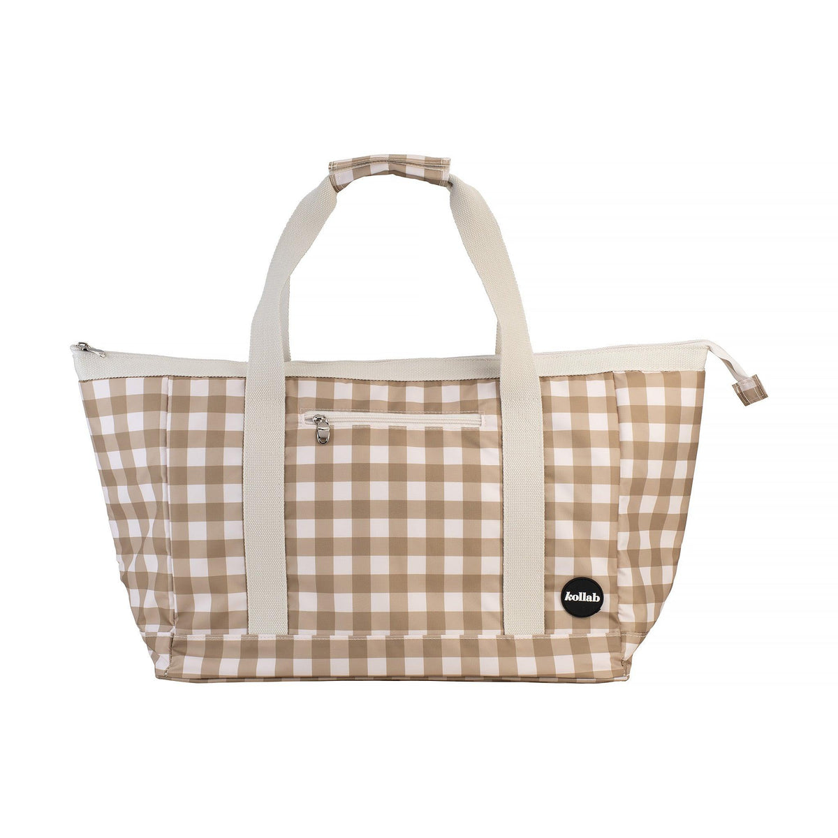 Shopper Tote Bag in Olive Check – Kollab